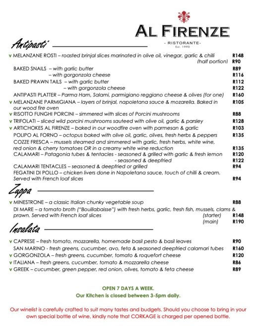 Dine In | Al Firenze